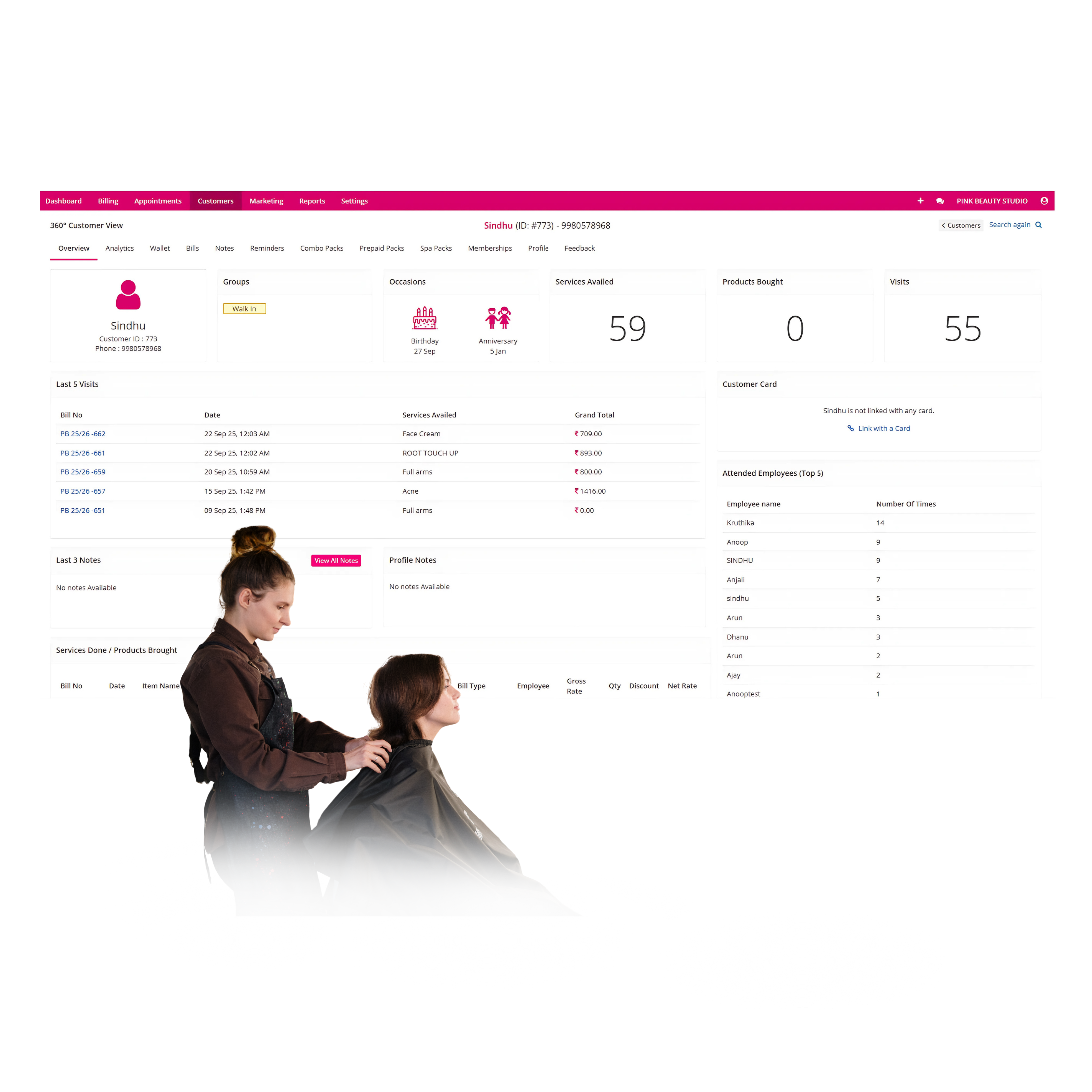 Salon Billing Software-Cloud Based Salon Software-100% Secure